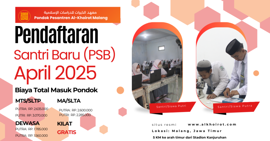 Pendaftaran Santri Baru (PSB) April 2025